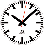 Flex Rund - Analoge Innenuhr für Uhrenanlagen • Mobatime