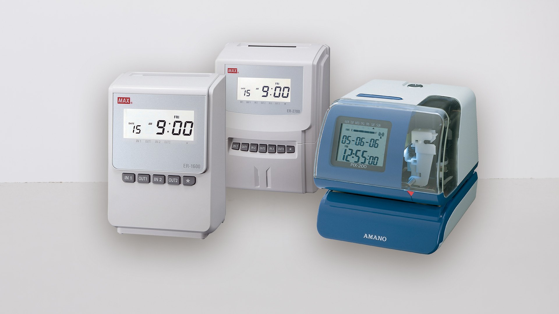 Saisie des temps avec timbreuses • Mobatime